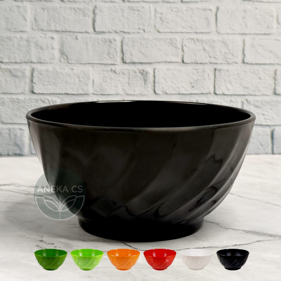 Jual Mangkok Melamin M9060 Hitam Putih Warna Warni Cekung Dalam ...