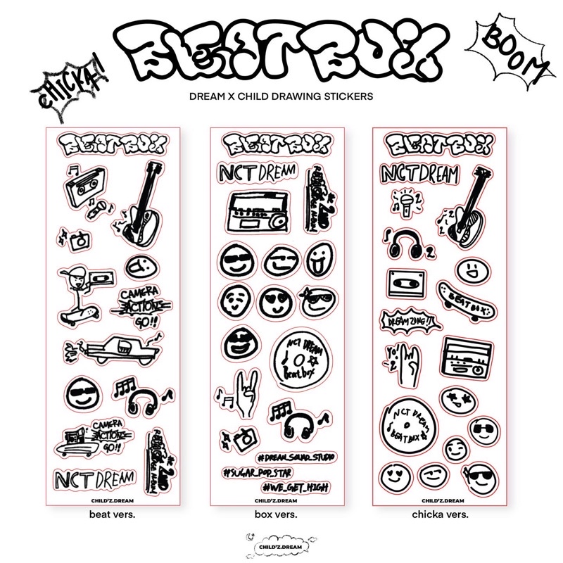 Jual NCT DREAM BEATBOX DRAWING DECO STICKERS | DREAM’Z CHILD | Shopee ...