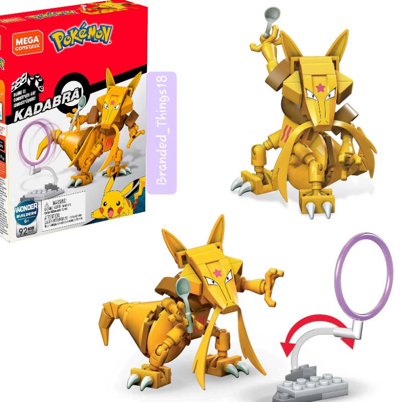 Jual Kadabra Psychic Silver Gold Spoon Pokemon Animal Figure Bricks ...