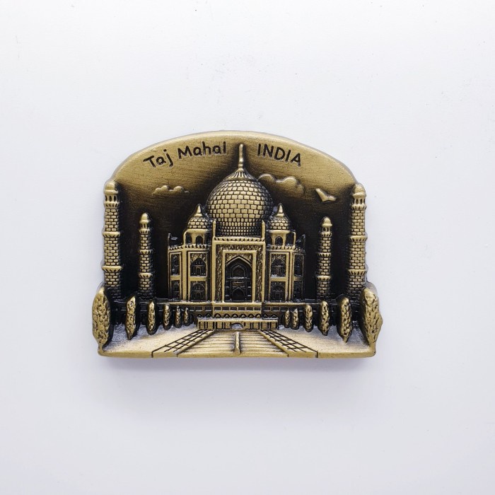 Jual 3D LOGAM Souvenir Negara magnet Kulkas Tempelan Taj Mahal India ...