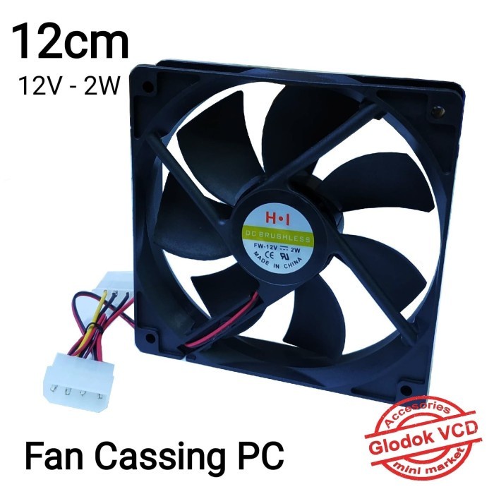 Jual Fan Casing Hitam / Kipas PC 12 cm Hitam | Shopee Indonesia