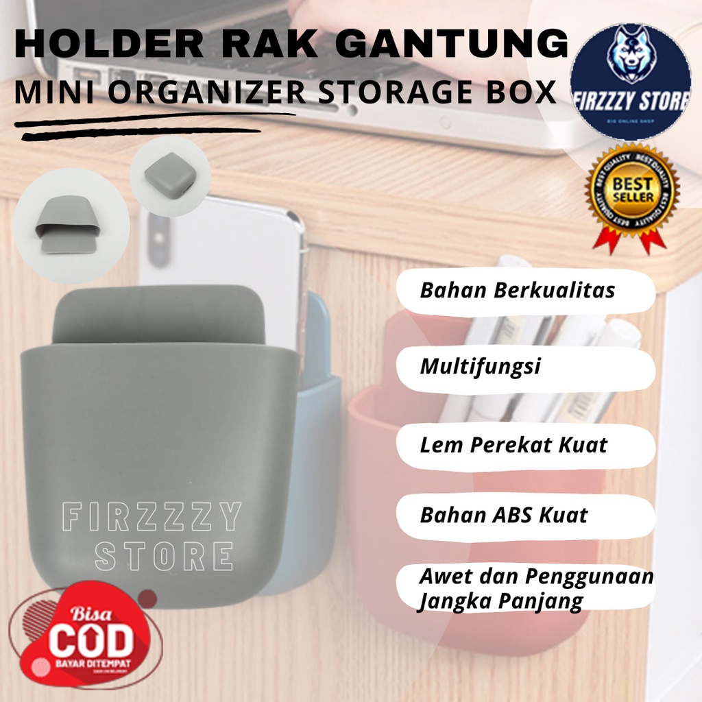 Jual Holder Rak Gantung Mini Organizer Storage Box | Shopee Indonesia