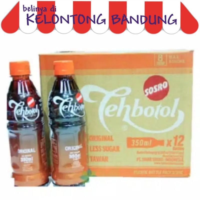Jual Teh Botol Sosro 350 ml Pet dus box karton | Shopee Indonesia