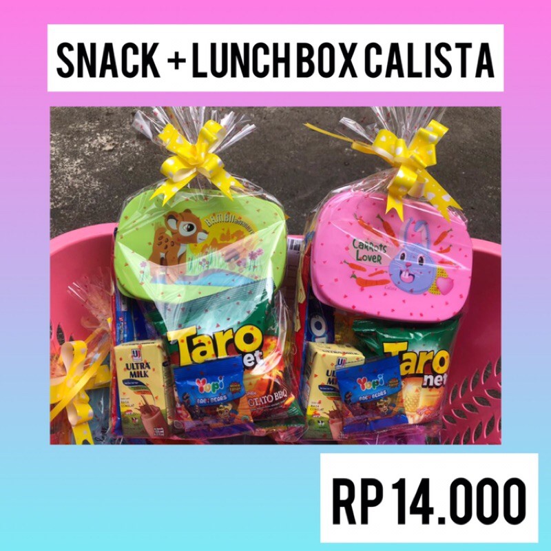 Jual Snack + Lunch Box Calista (Sekat 2) | Shopee Indonesia