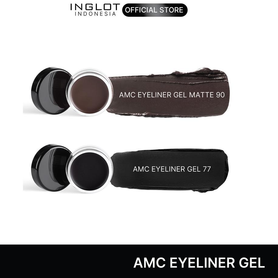 Jual Trx9f9Et--INGLOT AMC Eyeliner Gel Matte 77 Black - Waterproof, 5 ...
