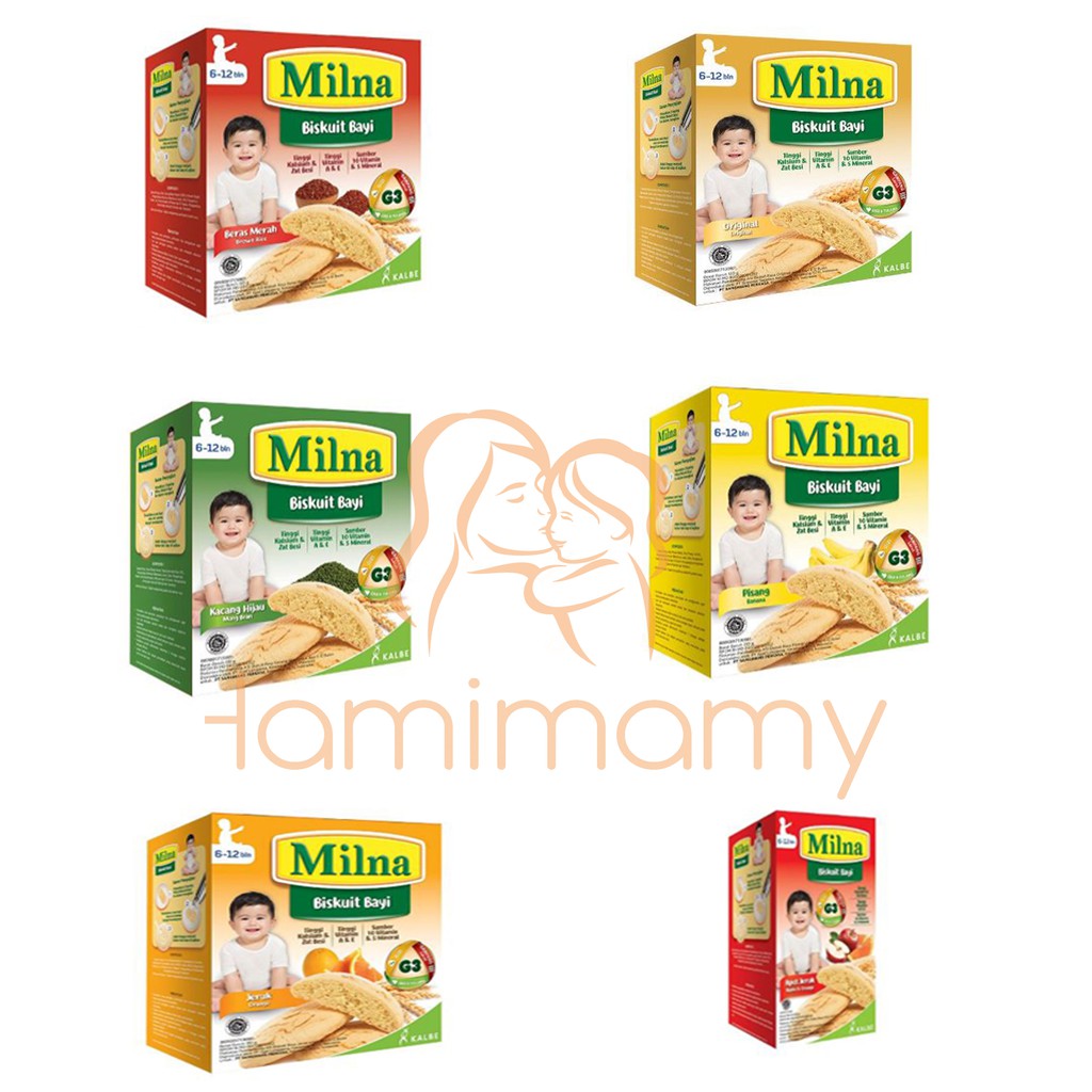 Jual Milna Biskuit Bayi Snack MPASI Biskuit Milna | Shopee Indonesia