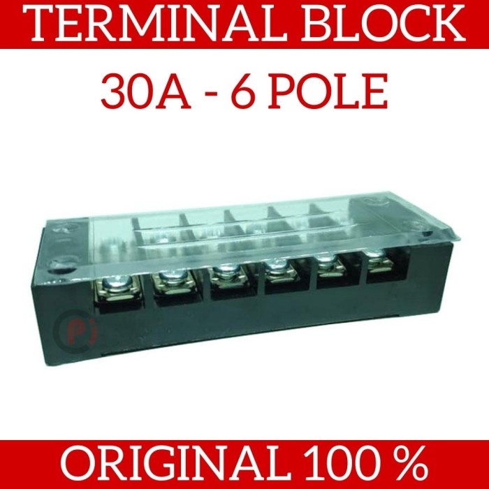 Jual Terminal Block 3006 30A 6 Pole Isolator Kabel Listrik Blok 6P 30 Amper | Shopee Indonesia