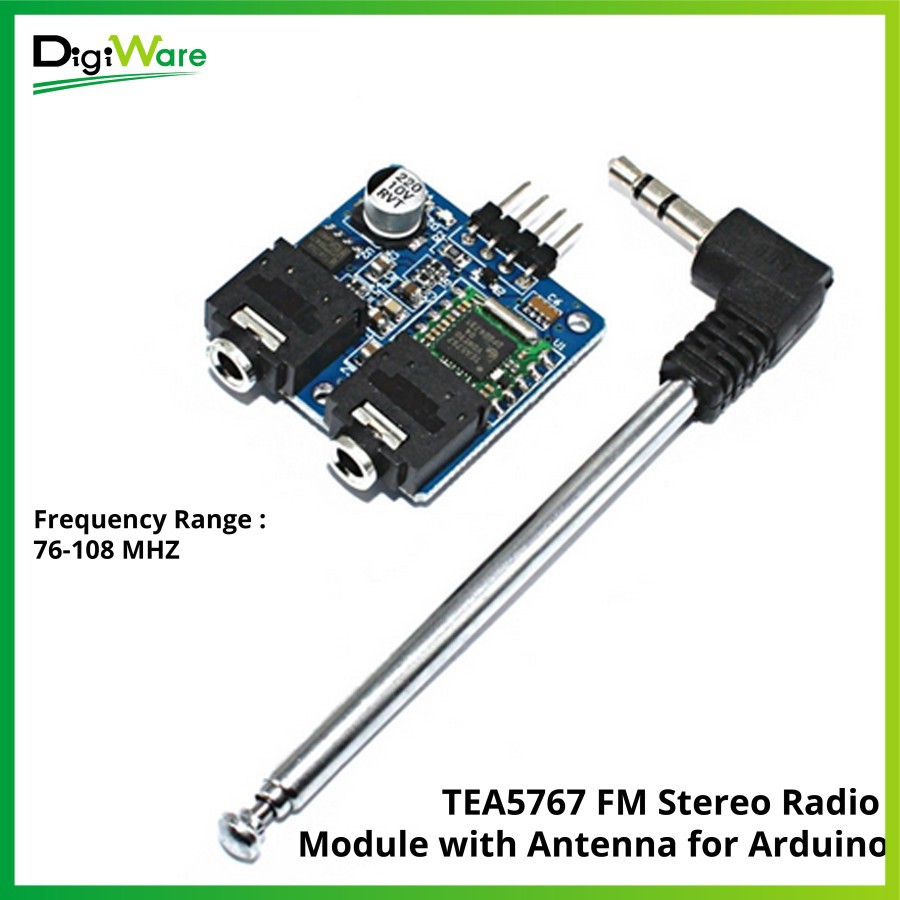 Jual TEA5767 FM Stereo Radio Module with Antenna for Arduino | Shopee Indonesia