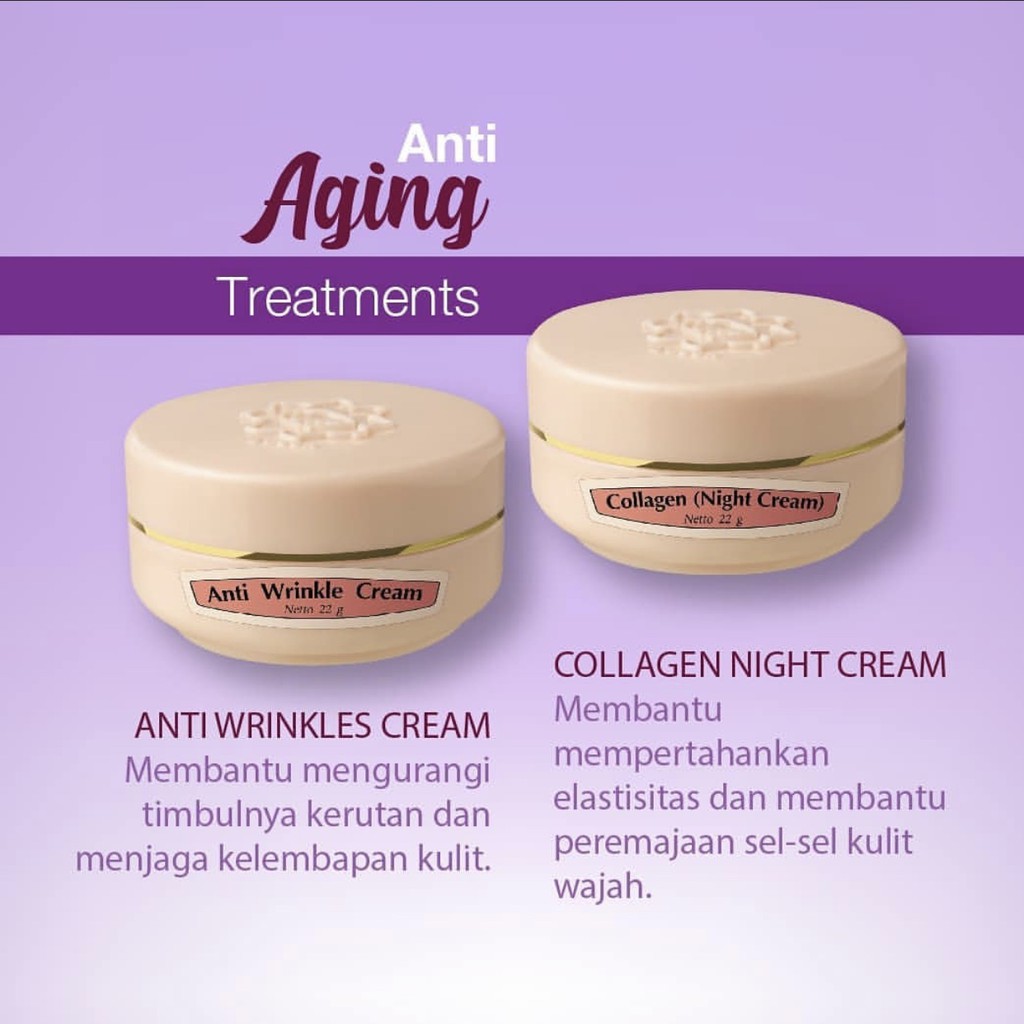 Jual Viva Queen Anti Aging | Wrinkle Collagen Night Moist Cream ...