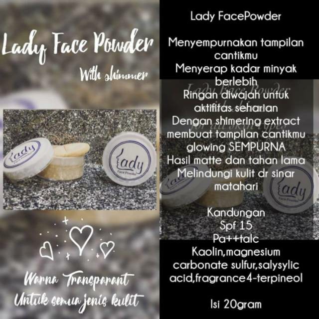 Jual Lady Face Powder 20G | Shopee Indonesia