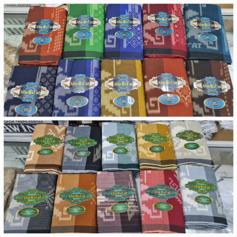 Jual Sarung Dewasa Pria Abu Rifat Motif Kembang Polos Kembang Bali ...