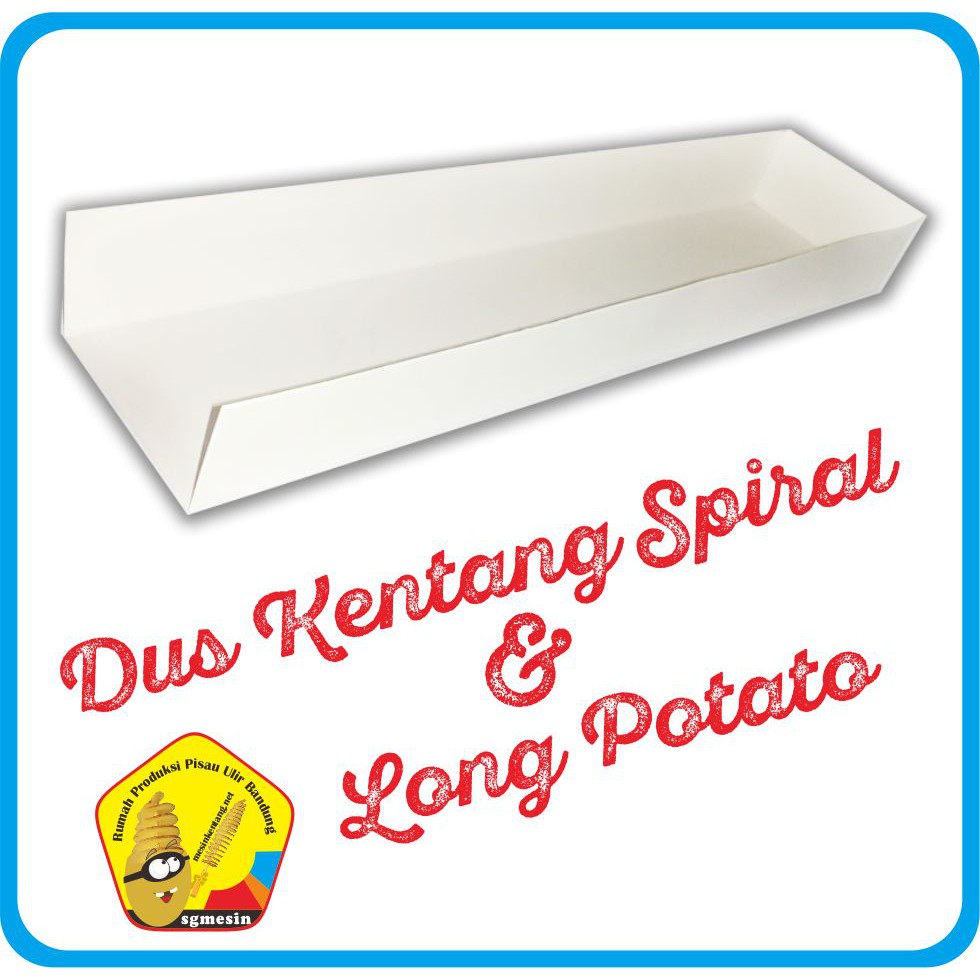 Jual Dus polos kentang spiral dan long potato isi 100 pcs | Shopee ...