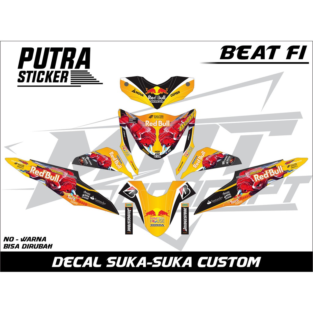 Jual decal sticker honda beat fi custom | Shopee Indonesia