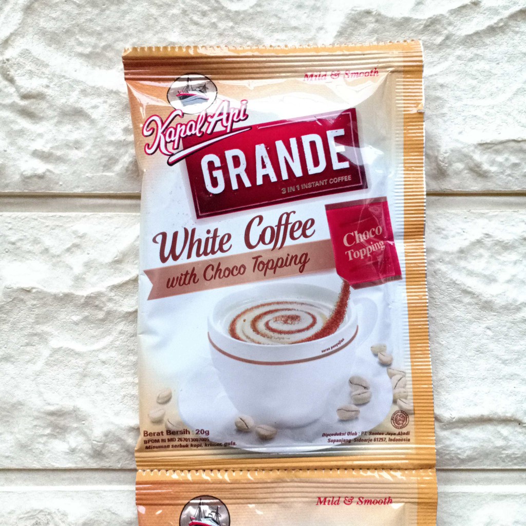 Jual Kapal Api Kopi Susu Mocha Special Mix Signature 2in1 Grande White ...