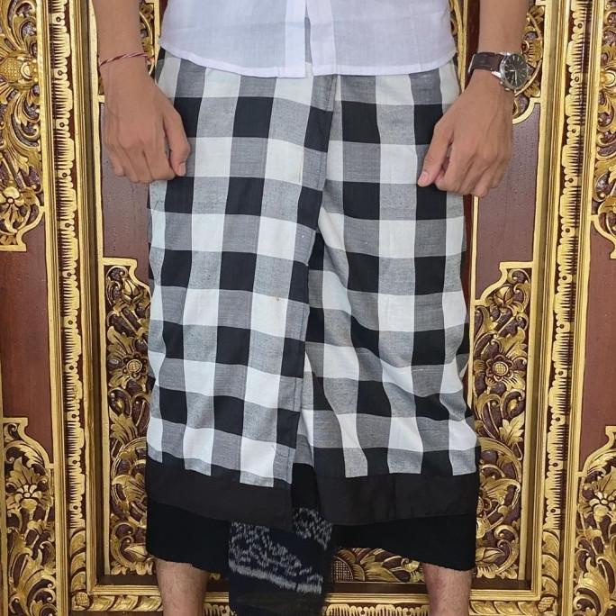 Jual Promo Saput Poleng Kotak Catur Pakaian Adat Bali Pria Berkualitas ...