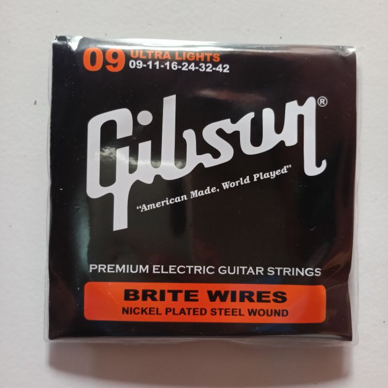 Jual senar gitar/guitar gibson satu set 09 akustik/elektrik | Shopee ...