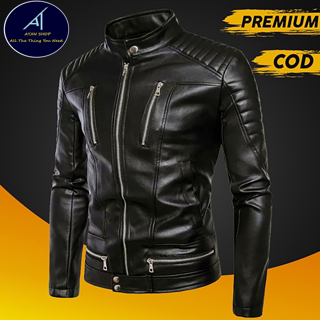 Jual Jaket Semi Kulit Pria Motor Touring Premium Model Bikers Board Man ...