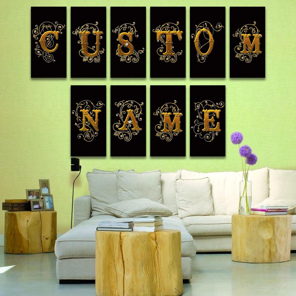 Jual HIASAN DINDING CUSTOM NAMA ALPHABET A-Z WALL DECOR | Shopee Indonesia