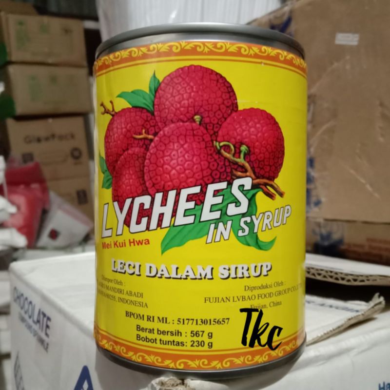 Jual BUAH LECI / LYCHEES IN SIRUP KEMASAN KALENG 567gr | Shopee Indonesia