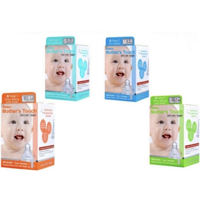 Jual SIMBA Mother Touch Wide Neck Nipple Anti Colic Dot Simba Teat ...