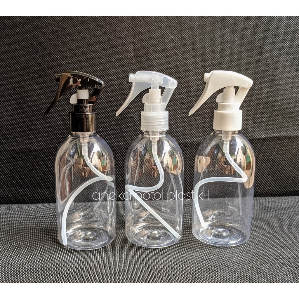 Jual Botol Spray 250ml Trigger Mini Semprot Pet Oval Tebal Bening | Shopee Indonesia