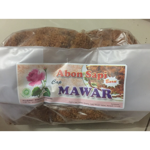 Jual Abon Sapi Cap Mawar kemasan 1 kg | Shopee Indonesia