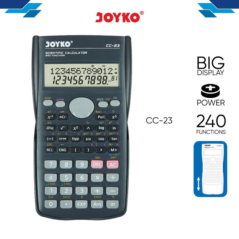 Jual Kalkulator matematika scientific math calculator joyko | Shopee ...