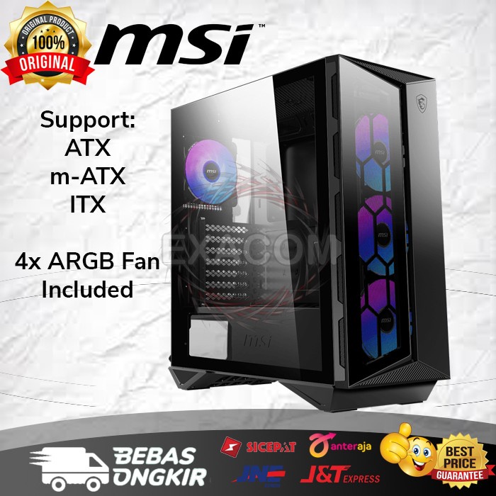 Jual Casing MSI MPG Gungnir 110R / ARGB PC Case / Mid Tower PC Case ...