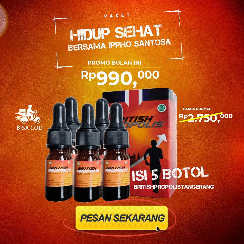 Jual British Propolis 100% Original Asli Bpom Paket 5 Botol | Shopee ...