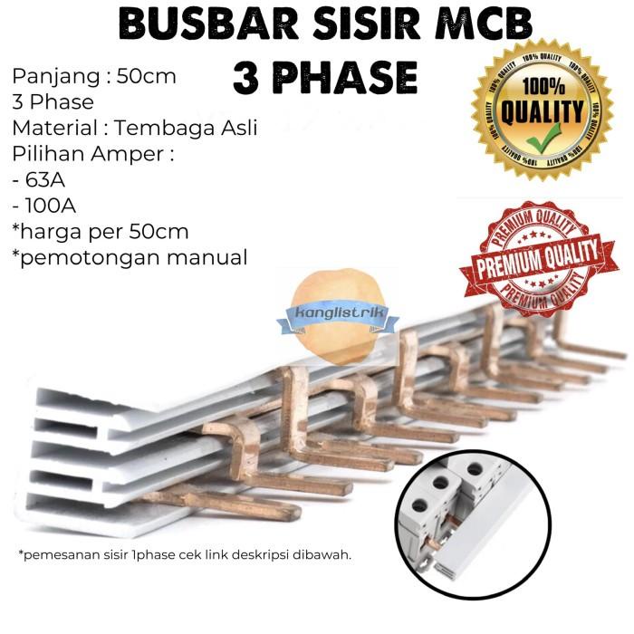 Jual Listrik Busbar Sisir Mcb 3 Phase Sisir Mcb 3P 63A 100A | Shopee ...