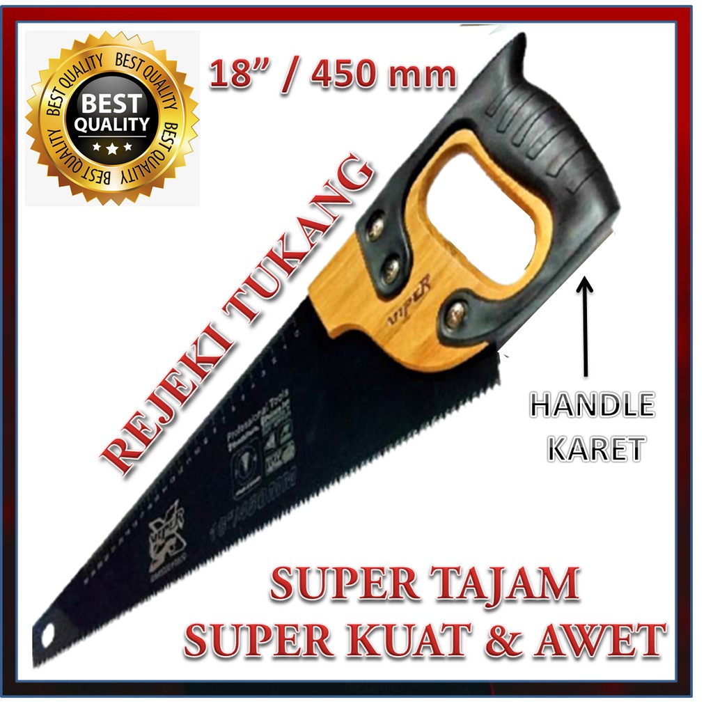 Jual Gergaji Kayu / Graji Kayu / Geraji Kayu viper 18 inch (45 cm ...