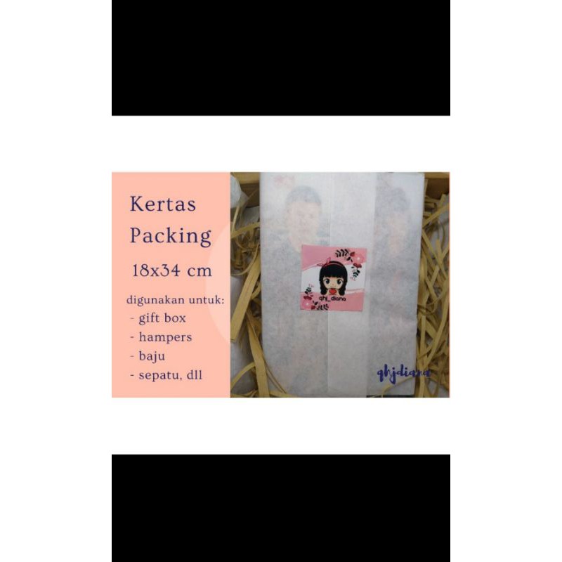 Jual kertas packing 34x18cm/kertas bungkus/kertas doorslag | Shopee ...