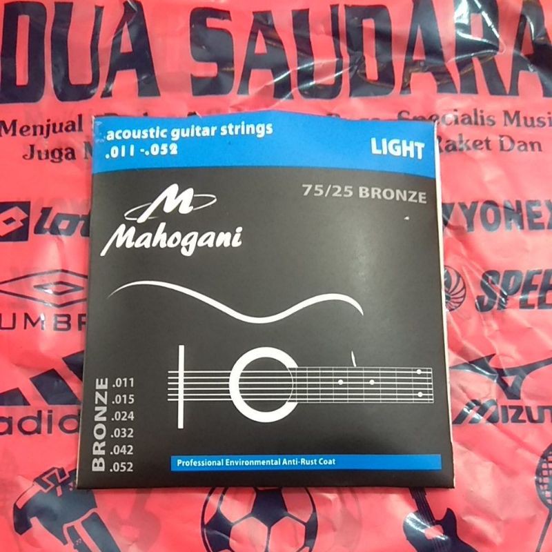 Jual tali gitar string Mahogany biru/senar gitar akustik Mahogany 011 ...