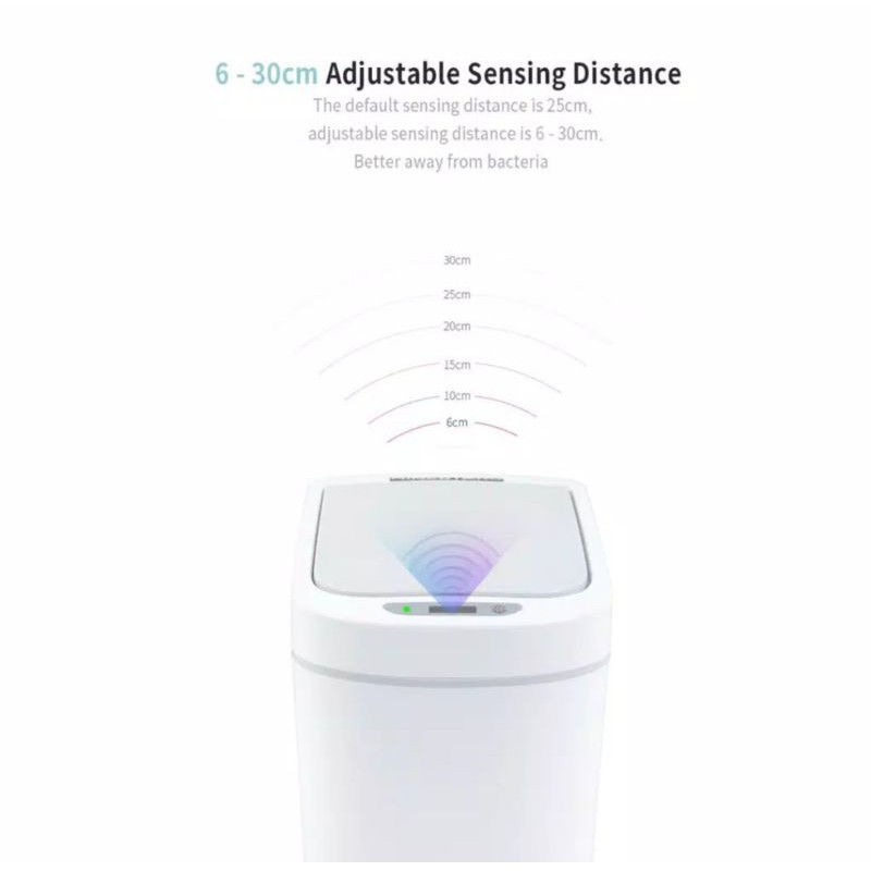 Jual Tong Sampah Otomatis Original NINESTARS Smart Trash Tong sampah Sensor | Shopee Indonesia