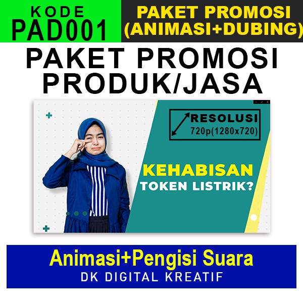 Jual Jasa pembuatan animasi video iklan dan Pengisi Suara KODE PAD_01 ...