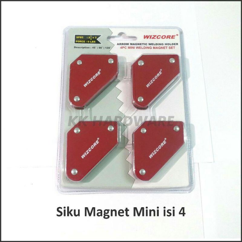 Jual Magnet holder welding arrow magnetic siku magnet las 4 pcs WIZCORE ...