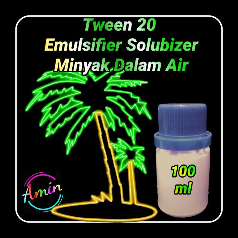 Jual Tween 20 100 ml Emulsifier Solubizer Minyak Dalam Air | Shopee Indonesia