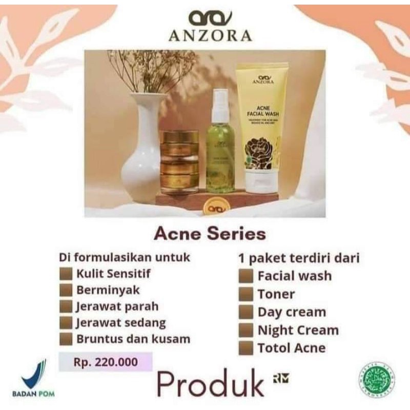 Jual anzora acne series bpom original 100% | Shopee Indonesia