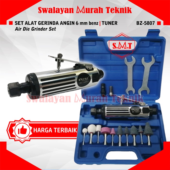 Jual BENZ BZ5807 Air Die Grinder 6mm set / Gurinda Angin Full Kit ...
