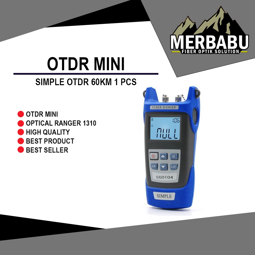 Jual Simple otdr 60km Optical Fiber Ranger 1310/1550nm SM Mini OTDR ...