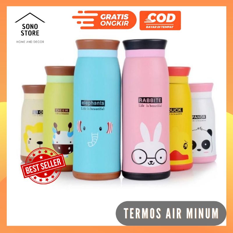 Jual Termos Air Minum Anak Panas Dingin Mini Lucu Botol Minum Termos ...