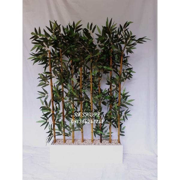 Jual Bungaplastik partisi pohon bambu tinggi 120cm/pohon sekat partisi ...