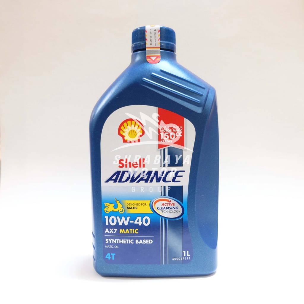 Jual Oli SHELL AX7 MATIC 1L ADVANCE 1000ml 1 Liter Sepeda Motor NMax ...