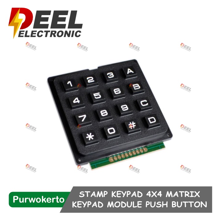 Jual STAMP KEYPAD 4X4 MATRIX KEYPAD MODUL PUSH BUTTON ARDUINO FOR PERTAMINI | Shopee Indonesia