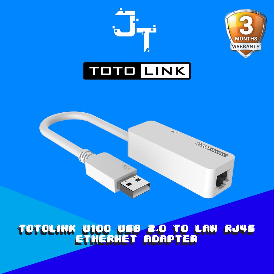 Jual Totolink U100 USB 2.0 to LAN RJ45 Ethernet Adapter | Shopee Indonesia