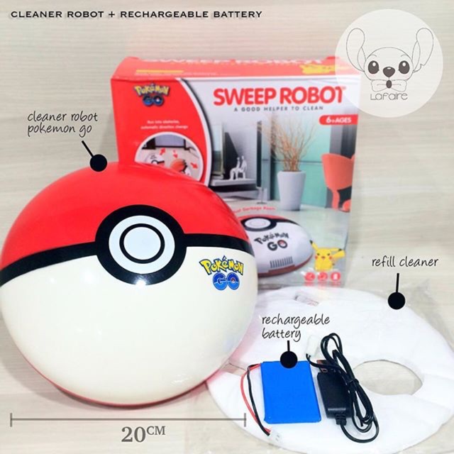 Jual Cleaner Robot Pokemon (Rechargeable) | Shopee Indonesia