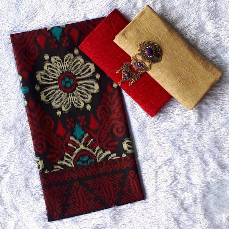 Jual KAIN BATIK Jarik Kebaya Alusan Adem Coupe Set Embos Katun Primis ...
