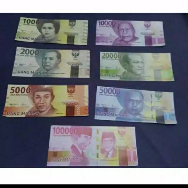 Jual uang mainan per 100 lembar | Shopee Indonesia
