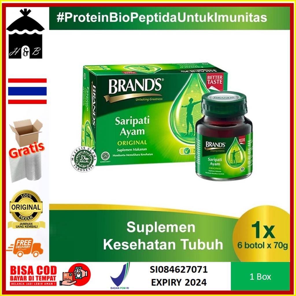 Jual Brand's Saripati Ayam Essence of Chicken 6x70Gr (Minuman Ayam ...