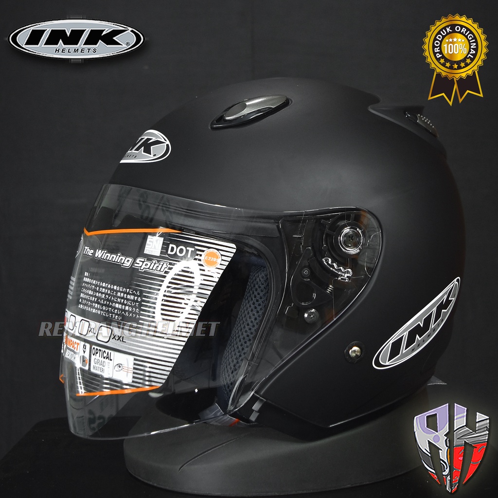 Jual HELM INK CENTRO SOLID BLACK DOFF ORIGINAL HELM INK CENTRO BLACK ...